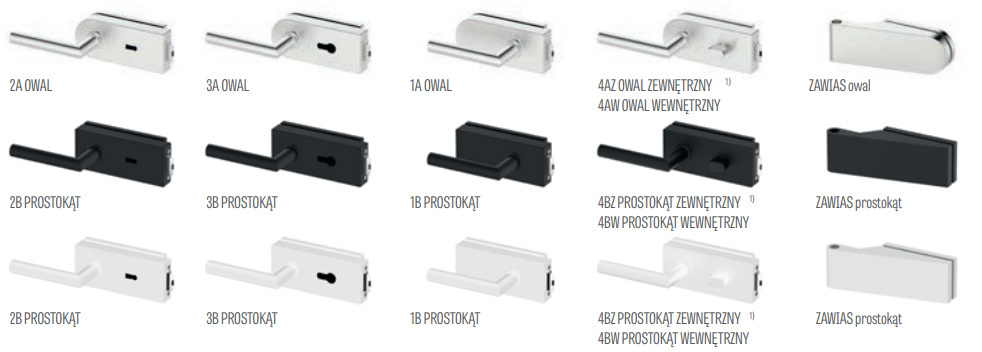 Szklane drzwi z ościeżnicą GRAF ERKADO LOFT - Impol